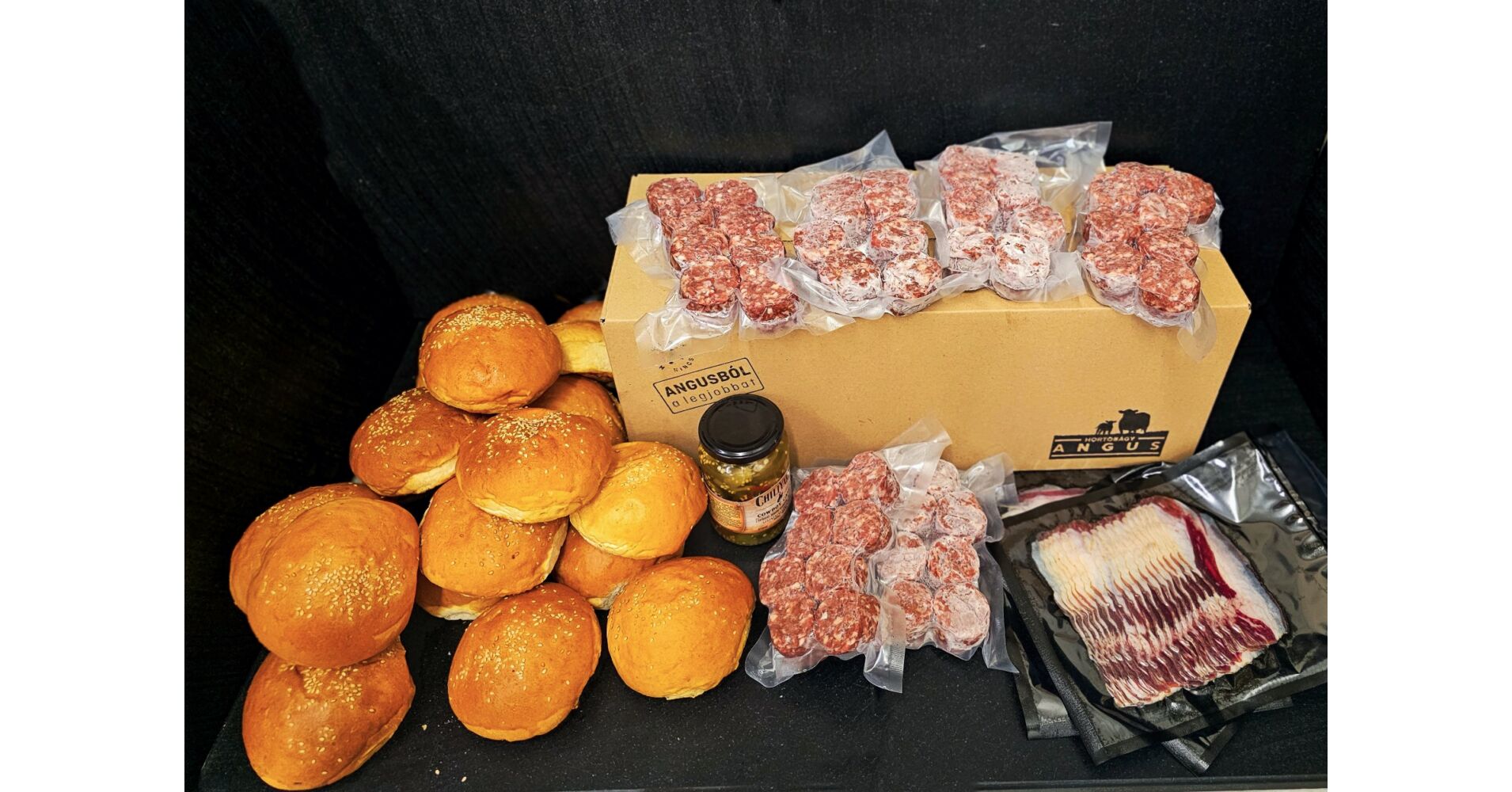 Angus smashed burger csomag (24 fő)